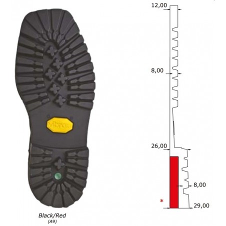 Semelle Vibram 1230 Pointure 1 37 / 38